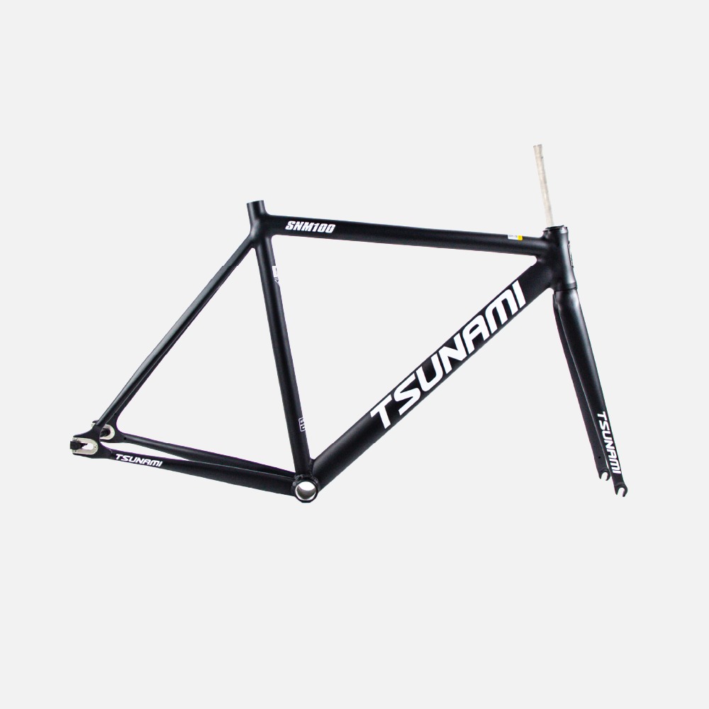 Tsunami Black SNM 100 Frameset Full Bike Fixie Singlespeed Fixed Gear ...
