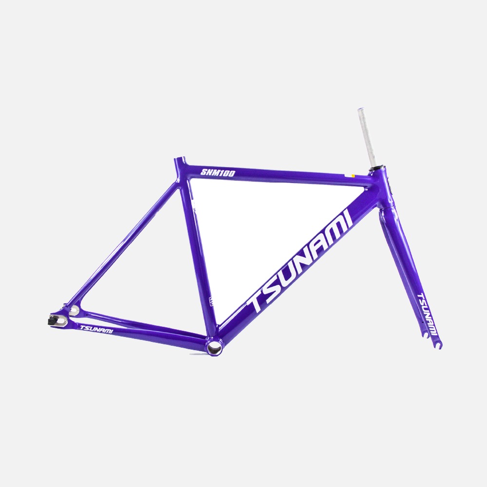 Tsunami Purple SNM 100 Frameset Full Bike Fixie Singlespeed Fixed Gear ...