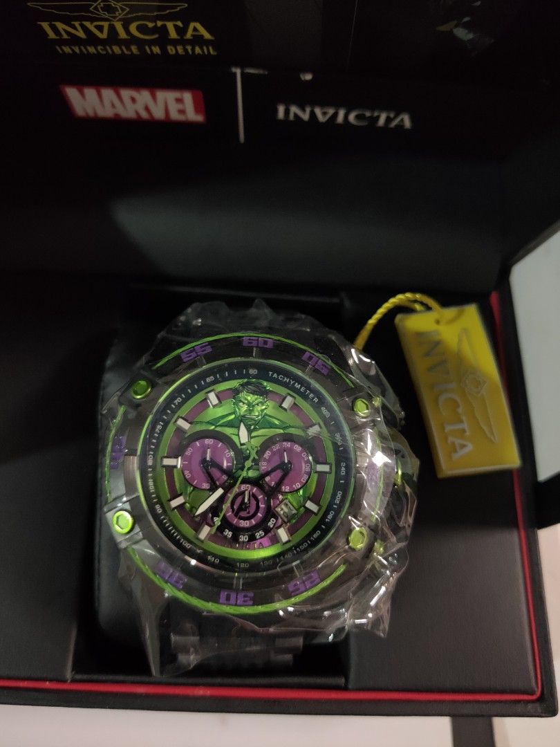 Invicta Marvel Hulk limited edition, Men's Fashion, Watches ...
