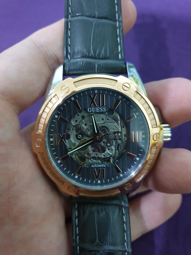 JAM GUESS collection GC ORI MESIN SEIKO 4R36 Full Set BNIB, Fesyen Pria ...
