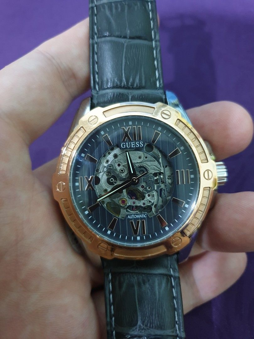 JAM GUESS collection GC ORI MESIN SEIKO 4R36 Full Set BNIB, Fesyen Pria ...