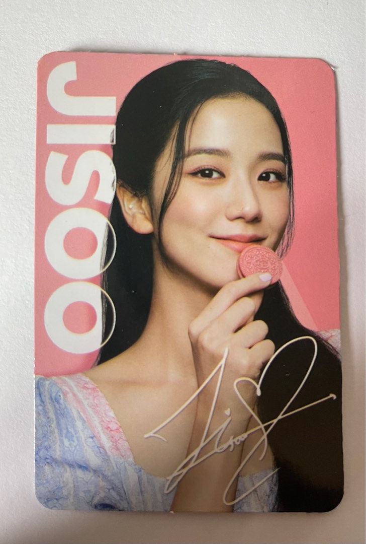 Jisoo Oreo Photo Card, Hobbies & Toys, Memorabilia & Collectibles, K ...