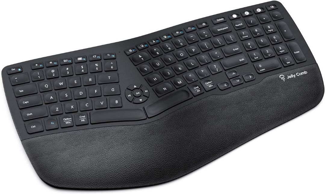 (K00048) Jelly Comb Multi-Device Ergonomic Rechargeable Keyboard ...