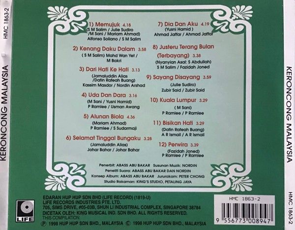 Keroncong Malaysia CDR, Hobbies & Toys, Music & Media, CDs & DVDs on Carousell