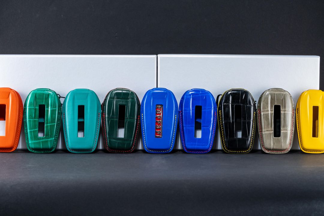 Key Fob Covers for Ferrari in Nappa and Crocodile Leathers, Luxury ...