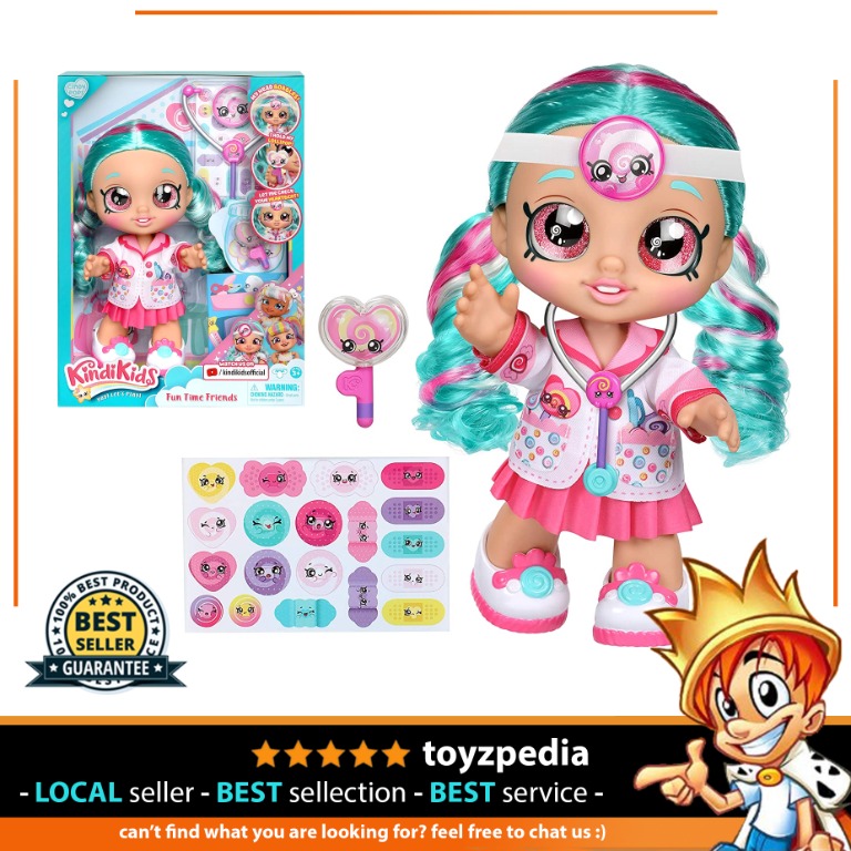 Kindi Kids Fun Time 10 Inch Doll, Dr Cindy Pops with Stethoscope and ...