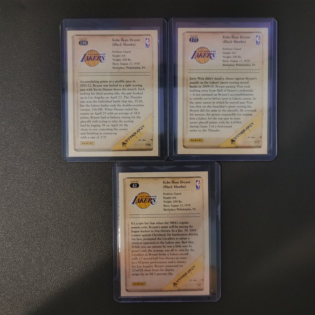 Kobe Bryant NBA Cards Bundle on Carousell