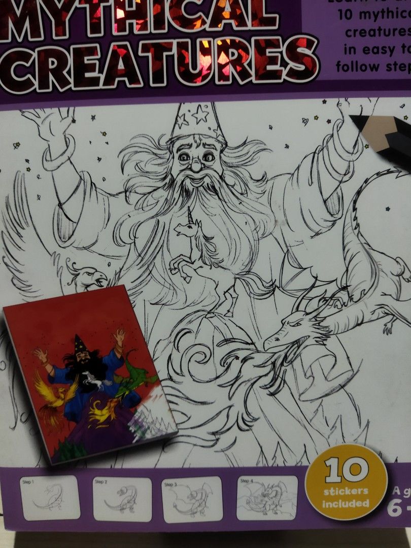 Learn to draw mythical creatures book on Carousell