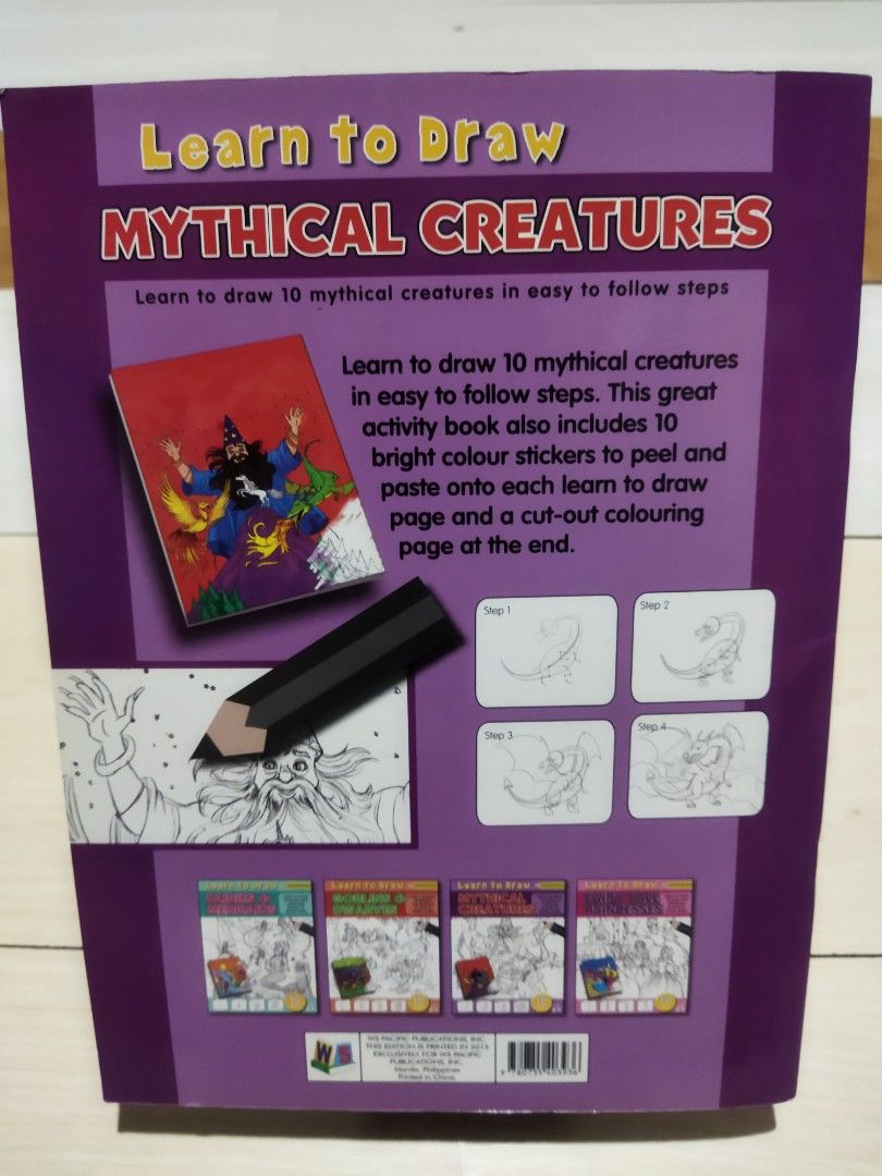 Learn to draw mythical creatures book on Carousell