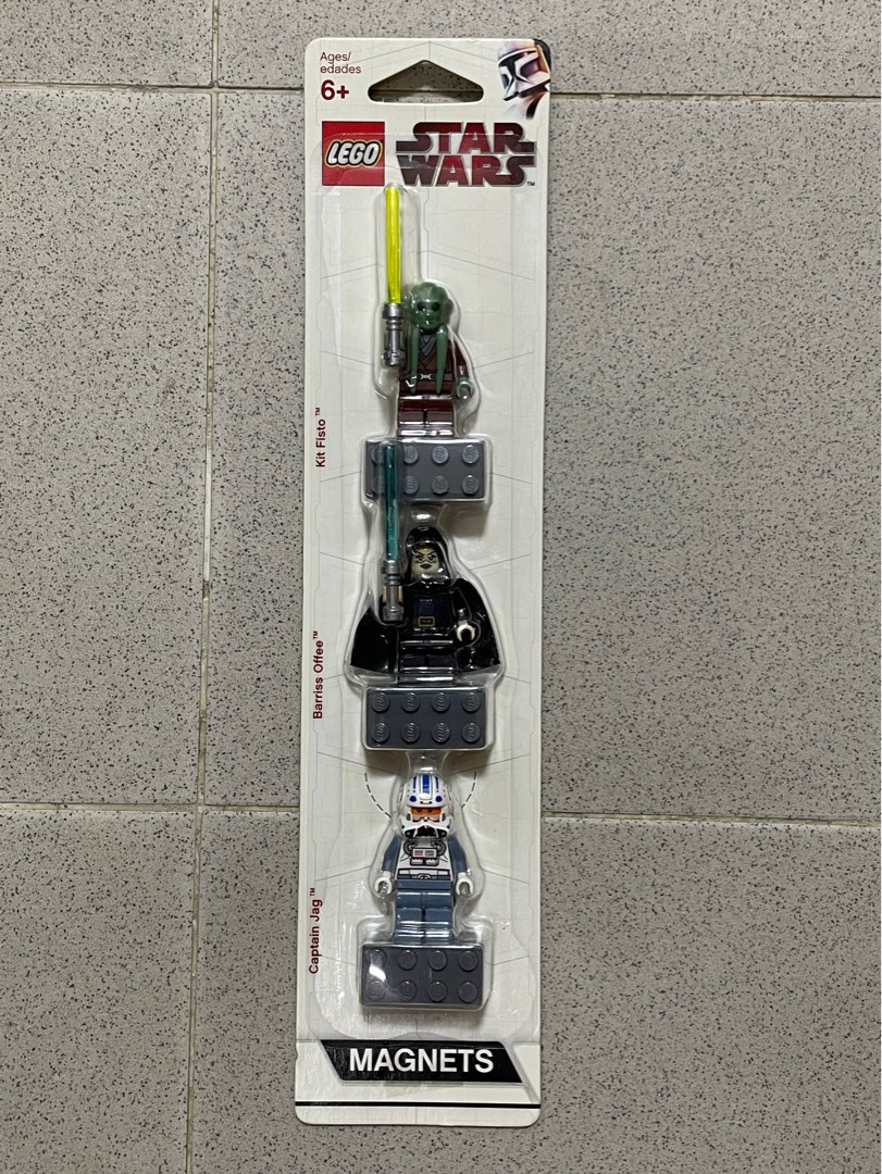 Lego Magnets (Kit Fisto, Barriss Offee, Captain Jag), Hobbies & Toys ...