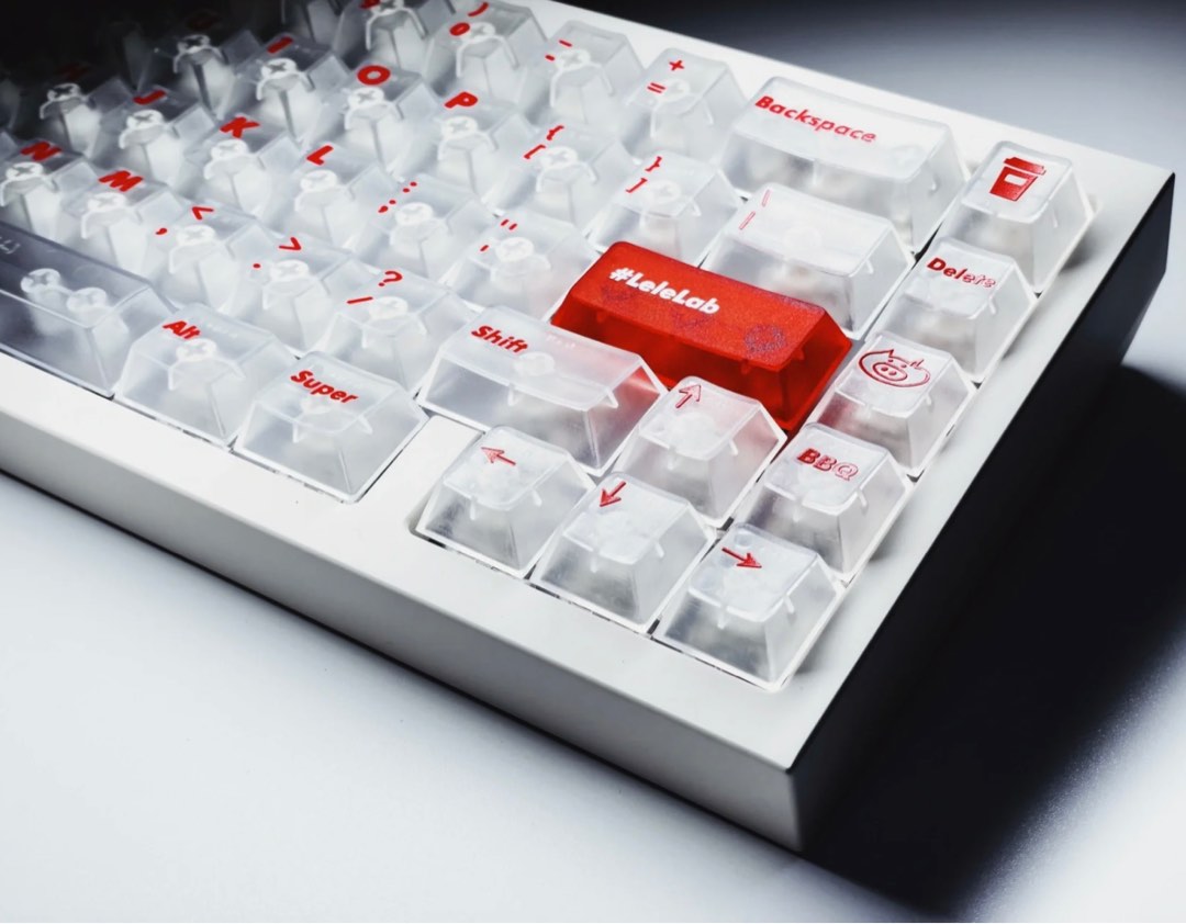 Lelelab SupSup Transparent ABS Keycap Set red, Computers & Tech, Parts ...