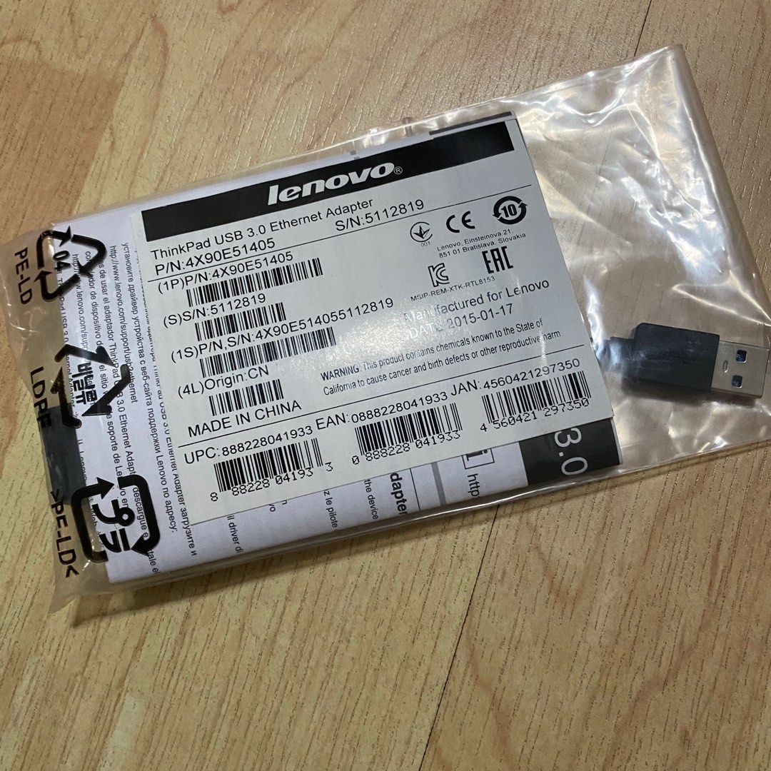 Lenovo Usb Ethernet Adapter Computers Tech Parts Accessories Other Accessories On
