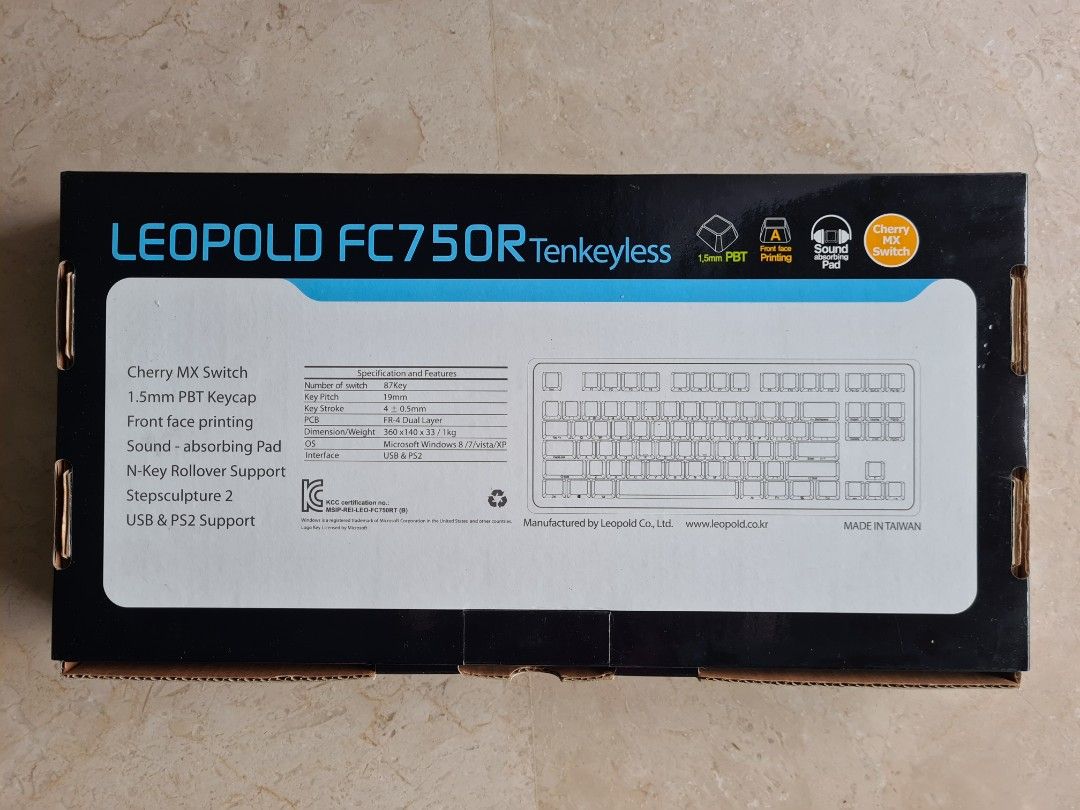 Leopold FC750R Tenkeyless TKL Mechanical Keyboard (Cherry Reds), Computers & Tech, Parts ...