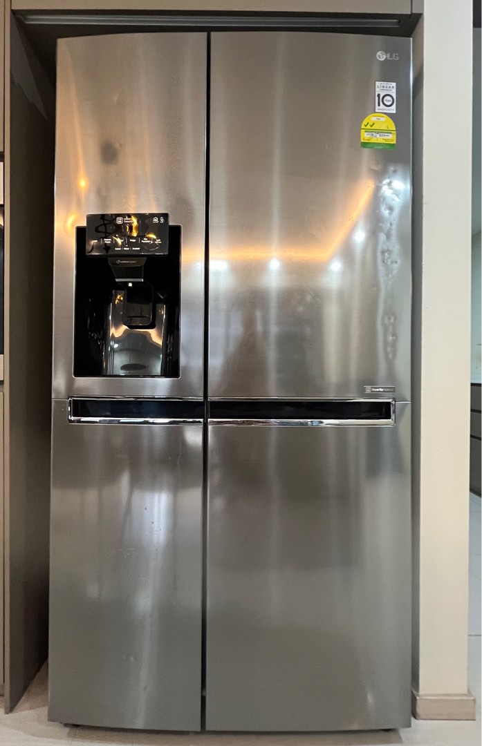 LG SBS Fridge Platinum Silver, TV & Home Appliances, Kitchen Appliances ...