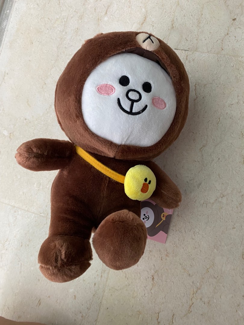 Line & Friends - cony in bear suit - 28cm, Hobbies & Toys, Toys & Games ...