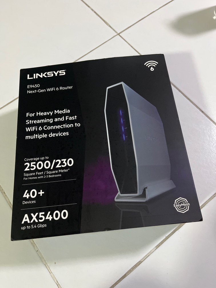Linksys E9450 Next Gen Wifi 6 Router, Computers & Tech, Parts ...