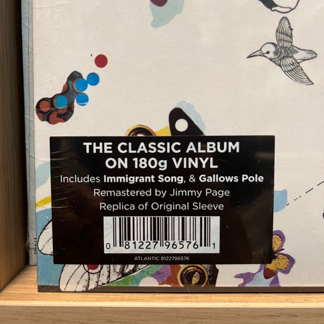 LP Led Zeppelin III Remastered, Hobbies & Toys, Music & Media, Vinyls ...