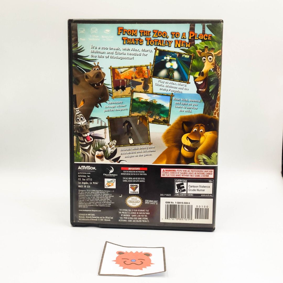 Madagascar game for Nintendo Gamecube | US ENGLISH | Preloved | no ...