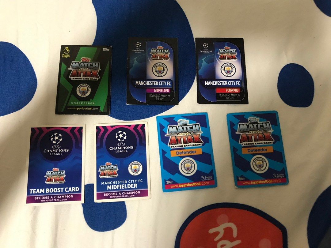 7 cards for only $2 | Manchester City Match Attax cards set, Hobbies ...