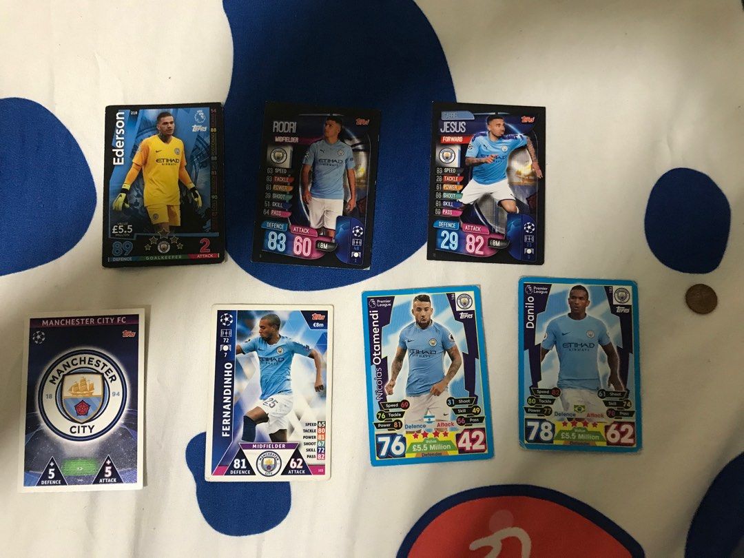 7 cards for only $2 | Manchester City Match Attax cards set, Hobbies ...
