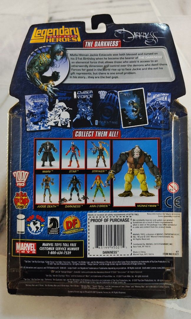 Marvel Legendary Comic Book Heroes The Darkness Monkeyman BAF MISB ...