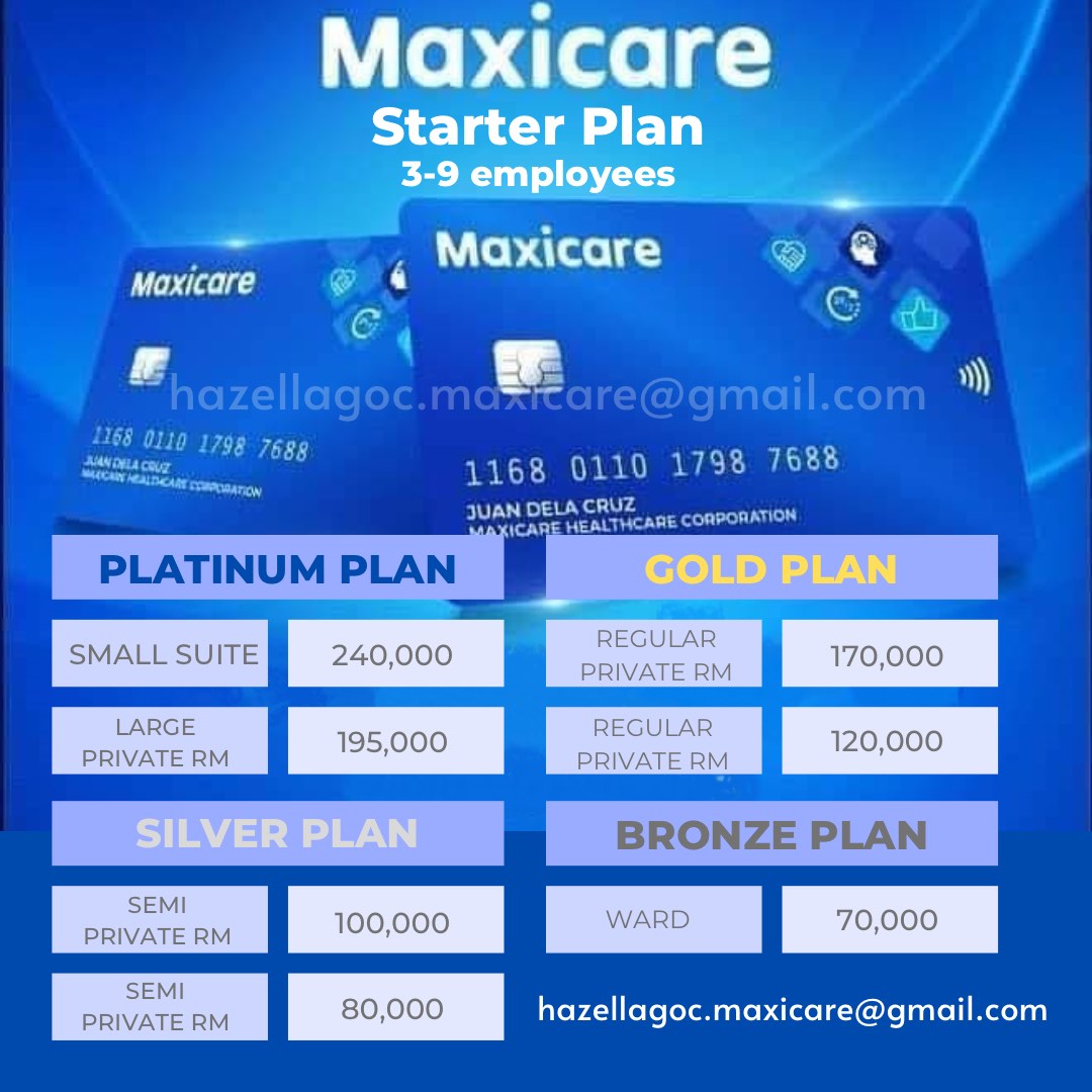 Maxicare Healthcare for SME 3-9 employees, Health & Nutrition, Family ...