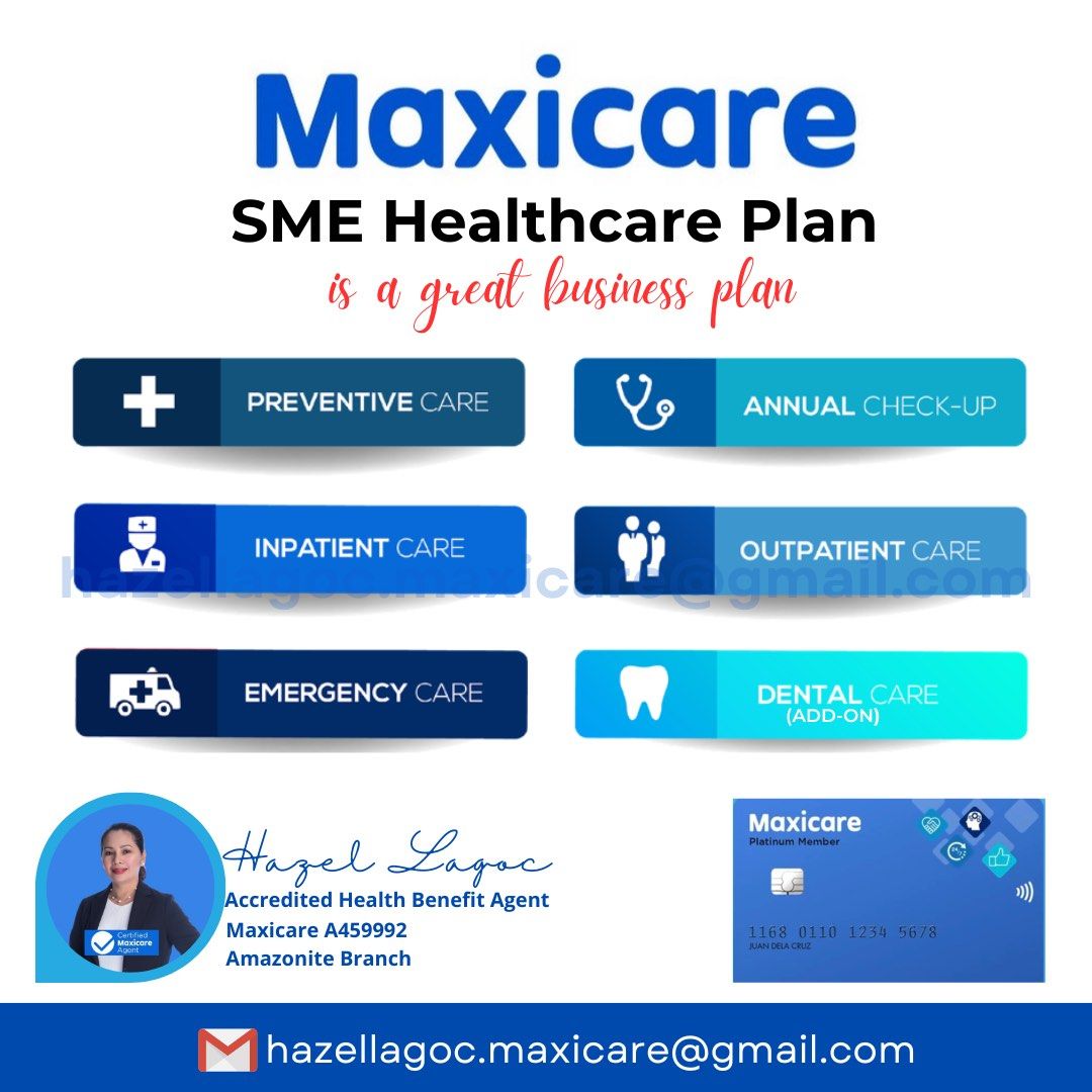 Maxicare Healthcare for SME min 10 employees, Health & Nutrition ...