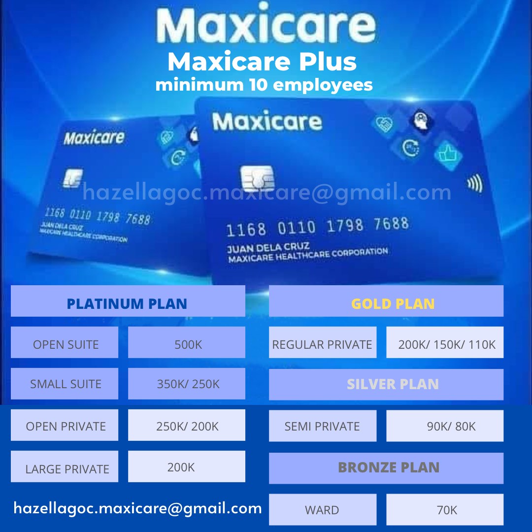Maxicare Healthcare for SME min 10 employees, Health & Nutrition ...
