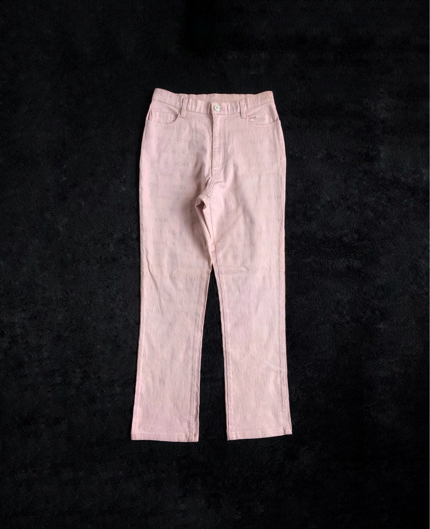 MCM Vintage Lagere Monogram Cotton Candy Pink Jeans on Carousell