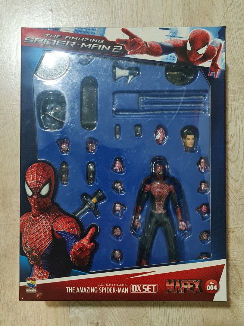 Medicom Mafex 004 The Amazing Spider-Man 2 DX Set, Hobbies & Toys, Toys ...