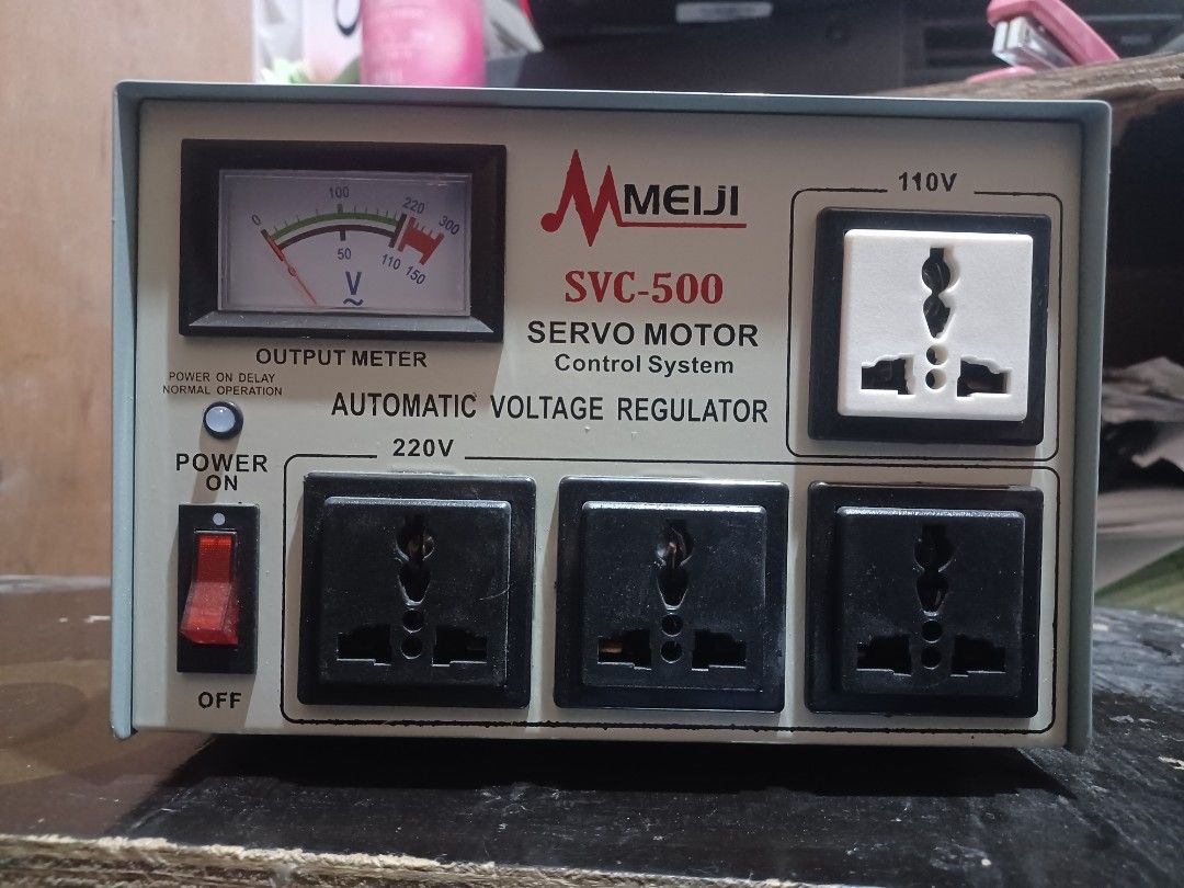 Meiji Automatic Voltage Regulator 500W on Carousell