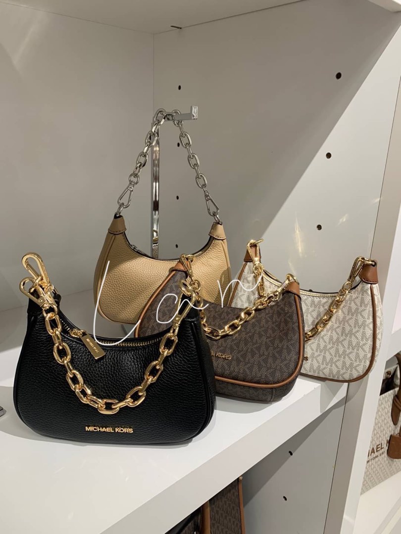 MICHAEL KORS MK 迷你 麻將包 條鏈包 側背包 腋下包 半月包/Lan美國代購#23春天色系, 名牌精品, 精品包與皮夾在旋轉拍賣
