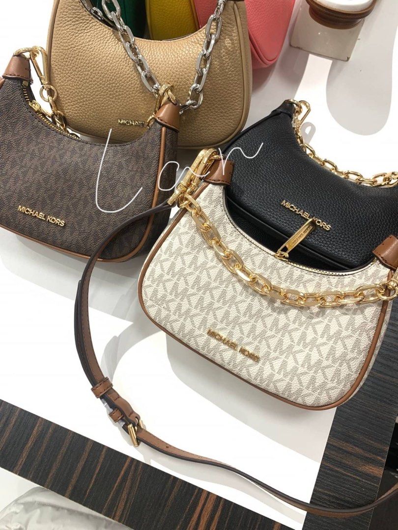 MICHAEL KORS MK 迷你 麻將包 條鏈包 側背包 腋下包 半月包/Lan美國代購#23春天色系, 名牌精品, 精品包與皮夾在旋轉拍賣