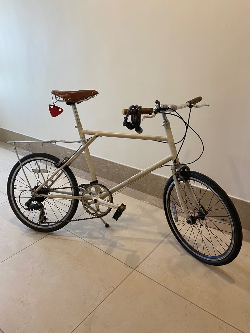 RUSH! Japanese Mini Velo with new and unused back carrier on Carousell