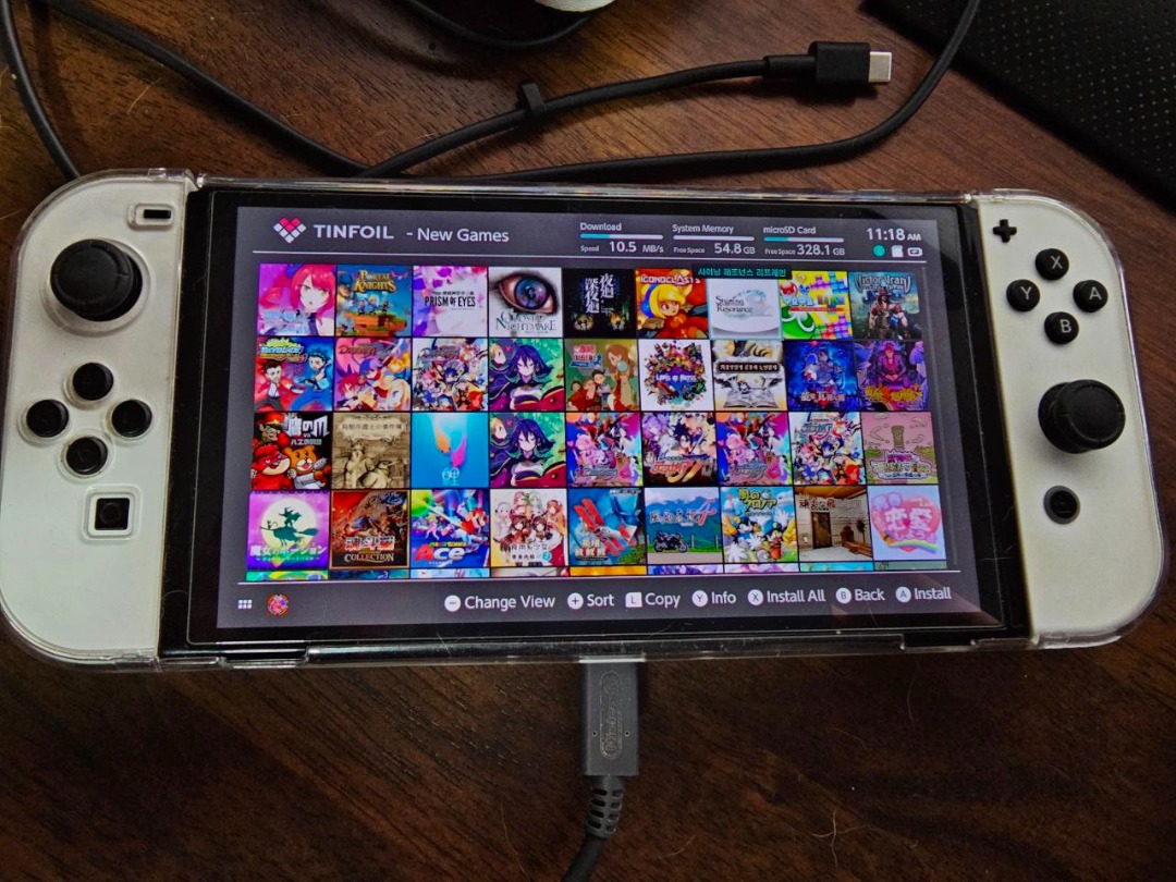 Modded OLED Nintendo Switch Console, Video Gaming, Video Game Consoles ...