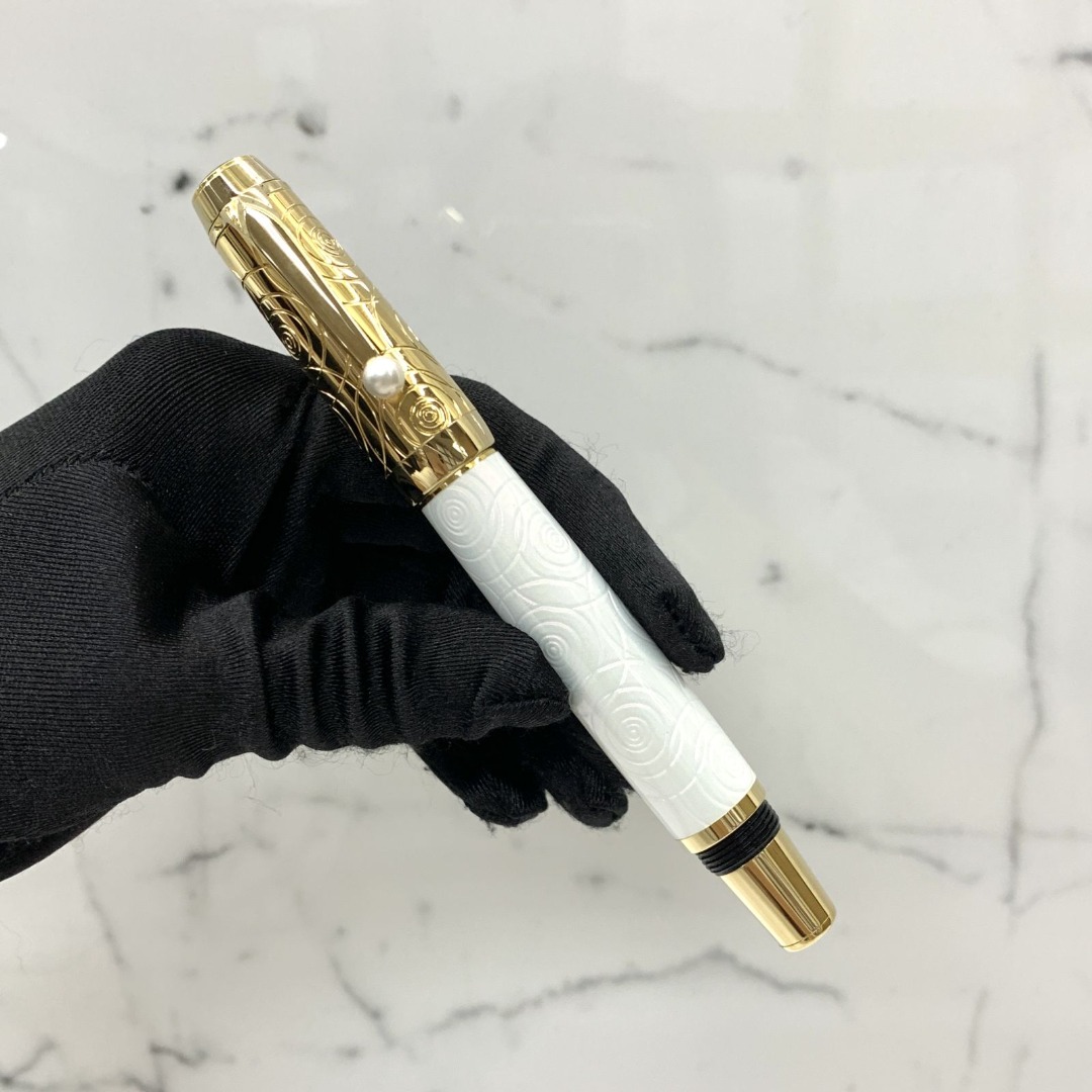 MONTBLANC WHITE GOLD BOHEME PEARL ROLLER PEN 237002250 WE, Luxury ...