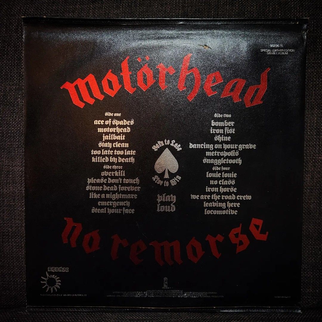 Motorhead No Remorse Cover Album