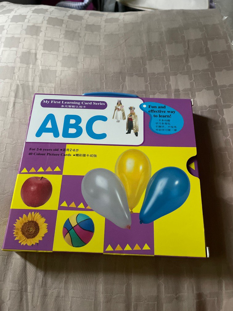 My first learning card series, Babies & Kids, Infant Playtime on Carousell