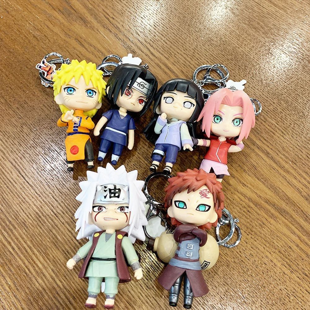 NARUTO KEYCHAIN JIRAIYA SASUKE HINATA GAARA, Hobbies & Toys ...