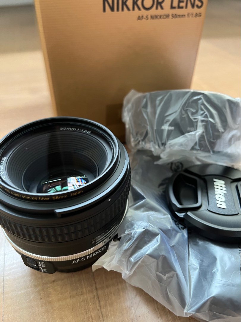 Nikkor Nikon 50mm af-s g f1.8, Photography, Lens & Kits on Carousell