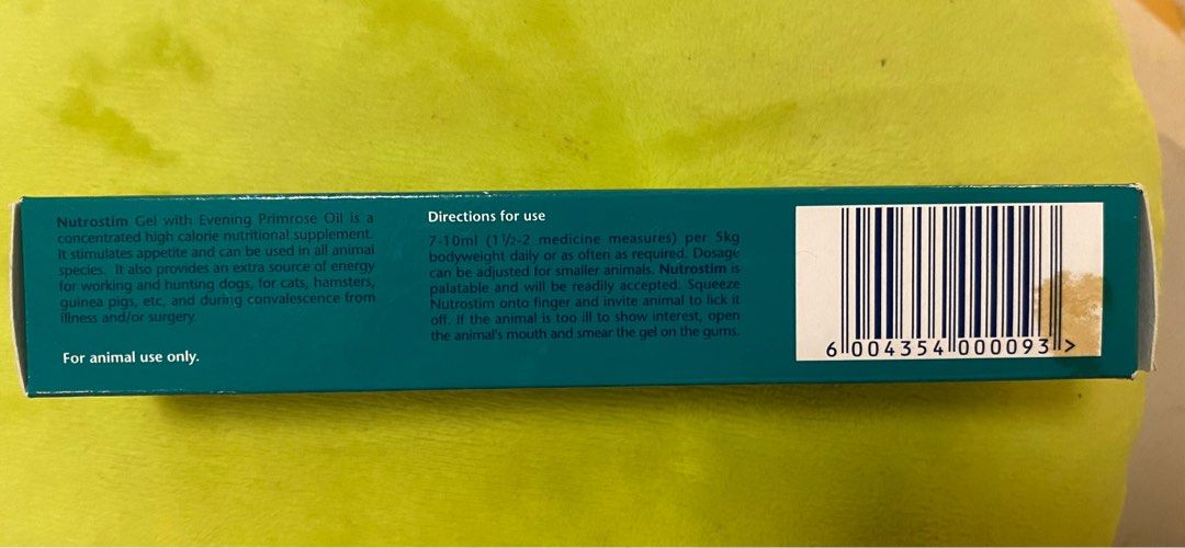 Nutrostim 營養膏 for cats & dogs 貓狗合用, 寵物用品, 寵物衣服 - Carousell