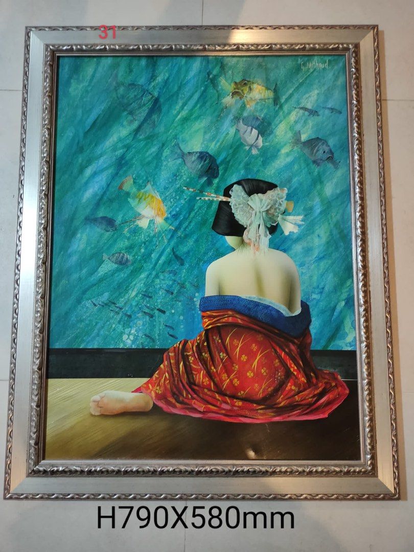 Oil Paintings by French artist: Gilbert Michaud, Furniture & Home ...