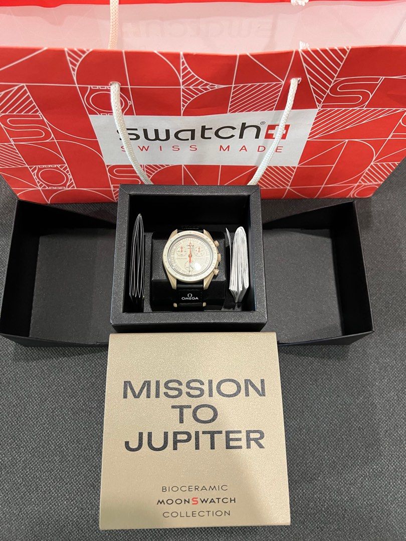 Omega Swatch Jupiter, Luxury, Watches on Carousell