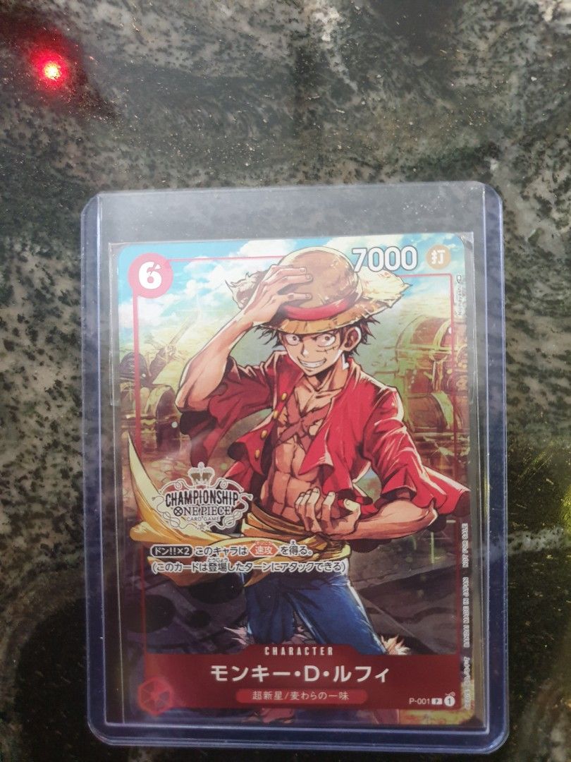 OPTCG Luffy Championship Card, Hobbies & Toys, Toys & Games on Carousell