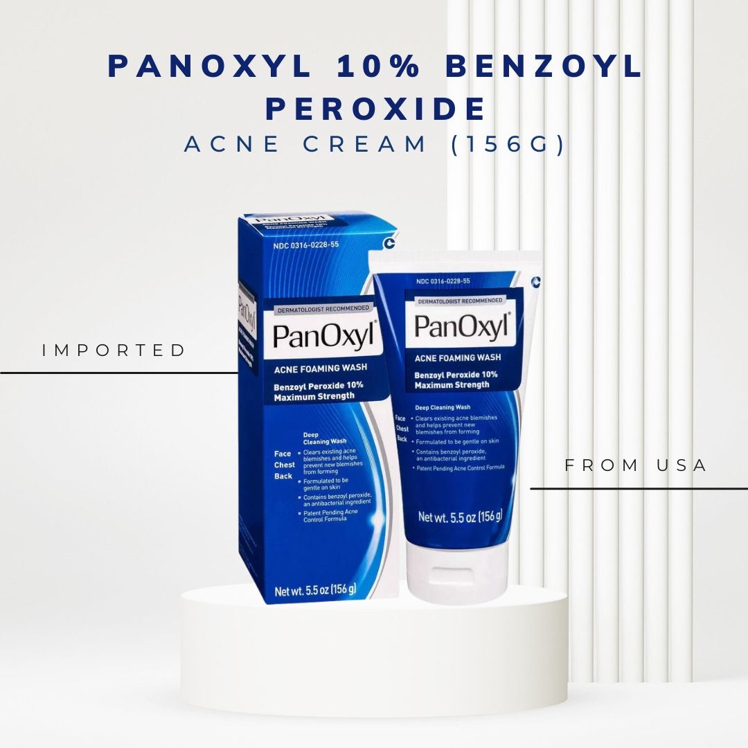 Panoxyl 10% Acne Facial Wash with Benzoyl Peroxide Imported, Beauty ...