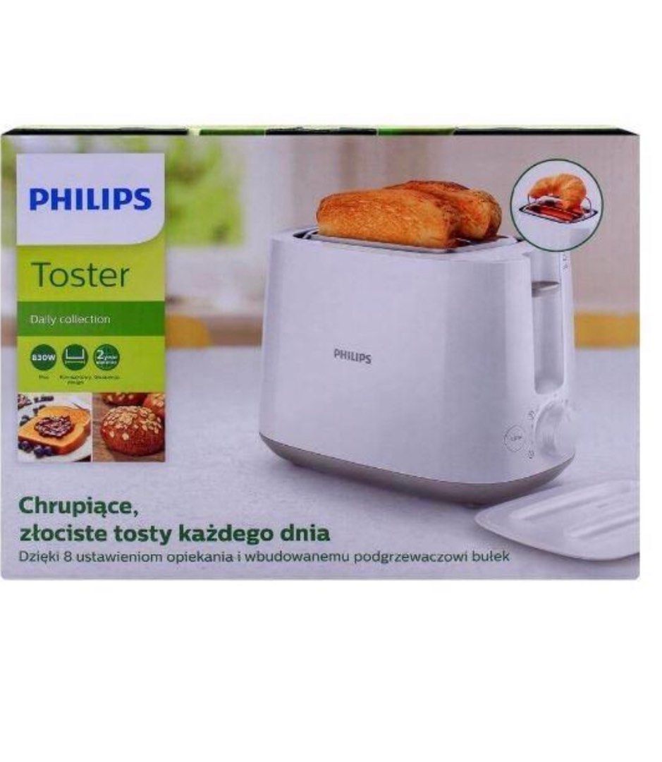 PHILIPS Daily Collection Toaster With 8 Settings and Integrated Bun ...