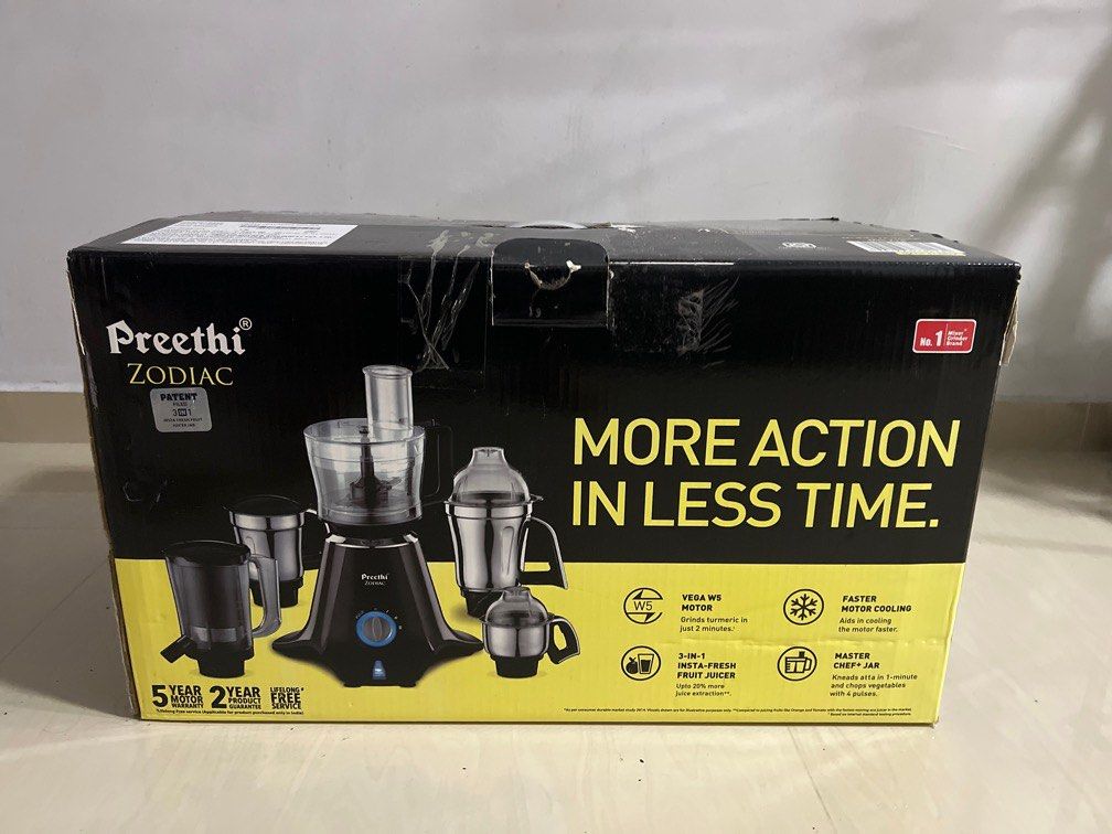 Preethi Zodiac Mixer Grinder, TV & Home Appliances, Kitchen Appliances ...