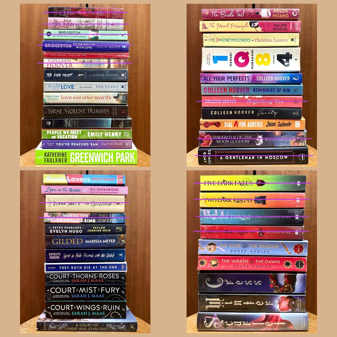 Preloved English Fiction Books/Secondhand Novels Storybook Booktok ...