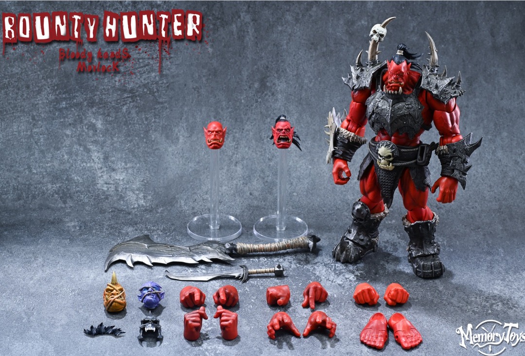 (Preorder) Memory Toys 1/12 Bounty Hunter Red Orc action figure ...