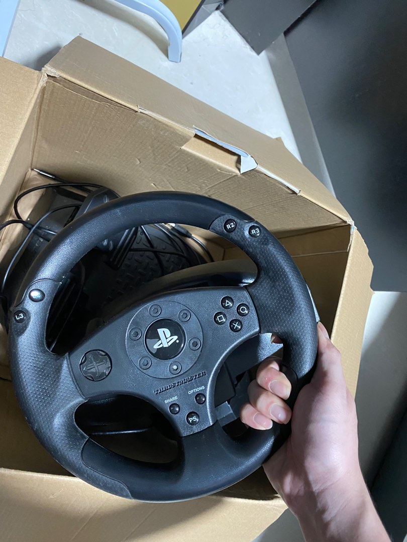 PS4 PC Racing wheel and pedal - Thrustmaster T80, Video Gaming, Gaming ...